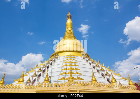 Golden pagoda in victory ground of king bayinnaung, Bago Myanmar Stock ...