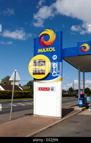 Maxol petrol station sign Stock Photo - Alamy