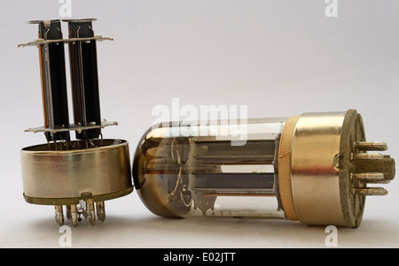 Old electric radio valves Stock Photo - Alamy