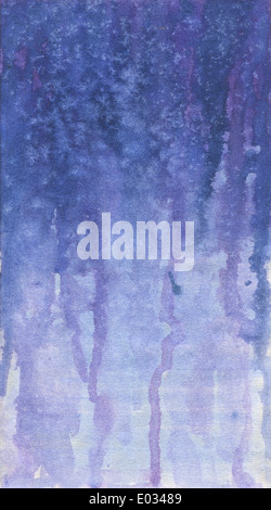 Grunge style dark watercolour texture background with splats and stains ...