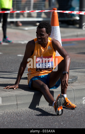 Amanuel MESEL, Virgin Money London Marathon 2014, The Highway, London ...