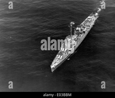 The USS John R. Pierce (DD-753), a Gearing-class destroyer, seen in ...
