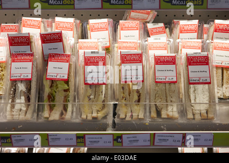 Pre-made sandwiches on display at a Walgreens Flagship store Stock ...
