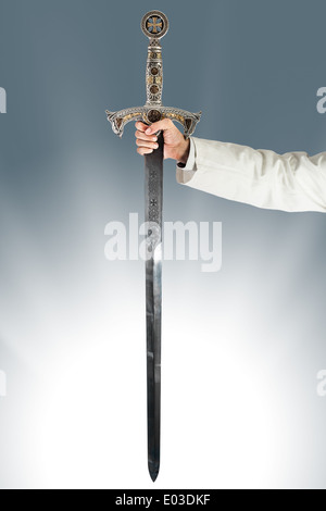 ornate hilt of a medieval sword Stock Photo - Alamy