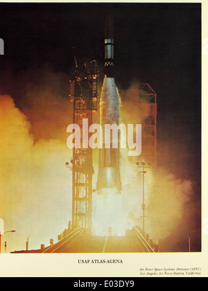 This glossy photo showcases the Convair Atlas, a key missile system ...