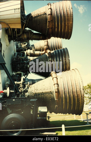 This iconic photo showcases the Saturn V rocket, which played a crucial role in NASA's Apollo ...