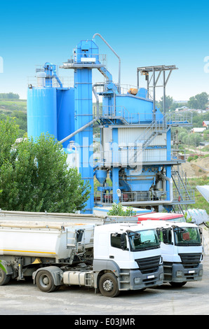 Concrete Mixing Factory Stock Photo - Alamy