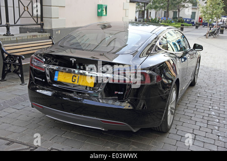 Official car of Prime Minister of Gibraltar, Tesla electric car Stock ...