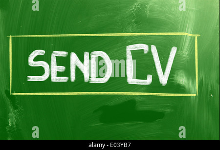 Business concept: Send Resume on wall background Stock Photo - Alamy