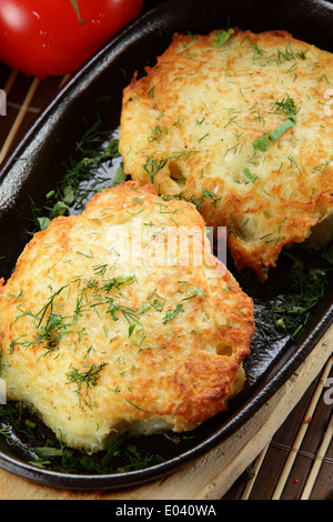 hot and tasty european pancakes with garnish Stock Photo - Alamy