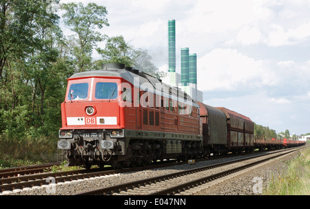 German Diesel Locomotive DB Class 294 834-7 logistics freight train ...