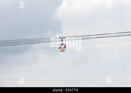 cable car across the river Rhine, it leads from the Zoo to the Rhine ...