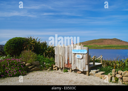 Sunset in Hell Bay, Bryher Island, Isles of Scilly, Cornwall, England ...