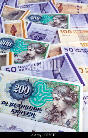 Danish crowns. Currency from Denmark in Europe., Daenische Kronen ...