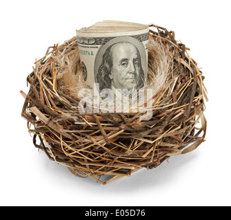 Home savings in cash gold or silver Stock Photo - Alamy