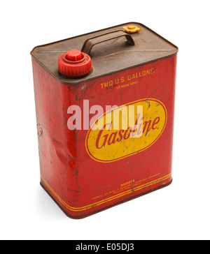 A dented can, isolated on white background Stock Photo - Alamy