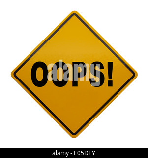 Oops symbol. Oops sign on white circles. Beautiful wooden background ...