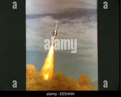 Little Joe II launch vehicle and boilerplate: Command Module and Lunar ...