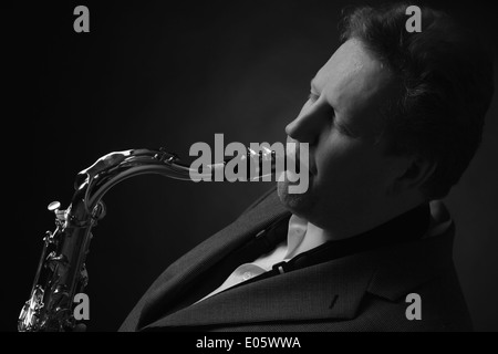 white middle aged male saxophonist jazz ska band Lambeth Country Show ...