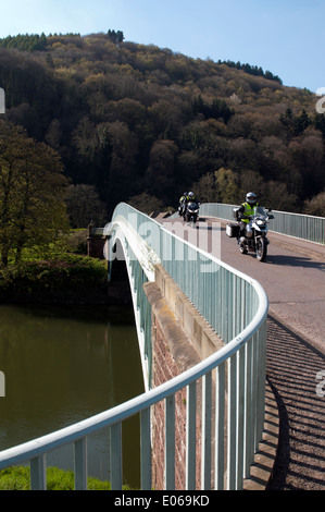 Bigsweir Bridge crossing over the River Wye where the river is the ...