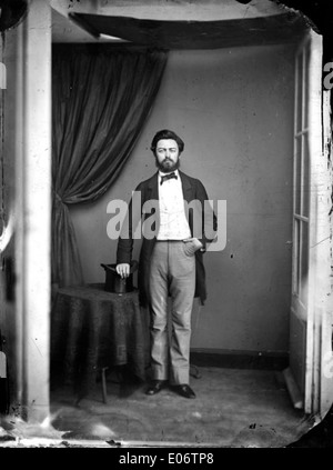 Photograph from circa 1860 showing a view of President Ballou's home ...