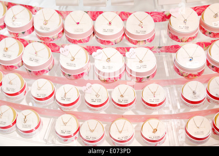 Jewellery display in the Loft store in Tokyo, Japan Stock Photo - Alamy