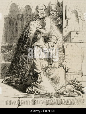 Louis I, the Pious, the Fair, King of Aquitaine, 778–840 Stock Photo ...