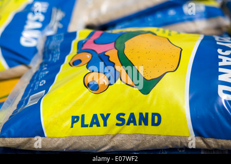 Bags of Children's Play Sand J Arthur Bower's Stock Photo - Alamy