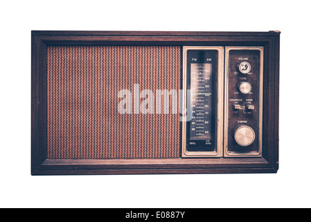 Front View Old Radio Isolated Stock Photo - Alamy