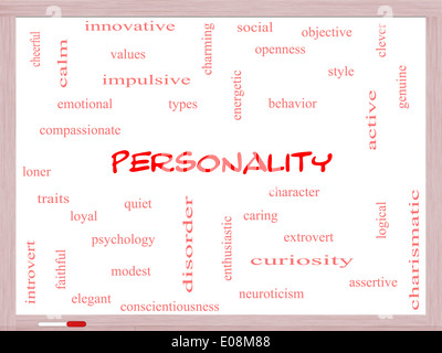 Personality, word cloud concept on black background Stock Photo - Alamy