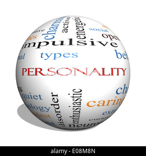 Personality Word Cloud Concept with great terms such as cheerful ...