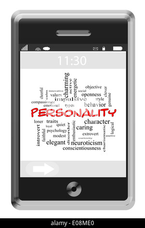 Personality Word Cloud Concept with great terms such as cheerful ...