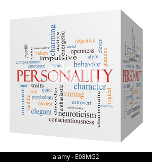 Personality Word Cloud Concept with great terms such as cheerful ...