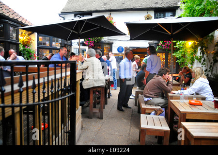 The Hand In Hand Pub Wimbledon Common at Night London UK Stock Photo ...