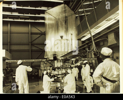 This glossy photo shows the Mariner spacecraft, part of NASA’s ...