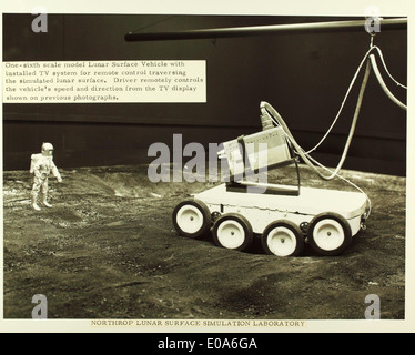 This glossy photo showcases models of the Lunar Roving Vehicle (LRV ...