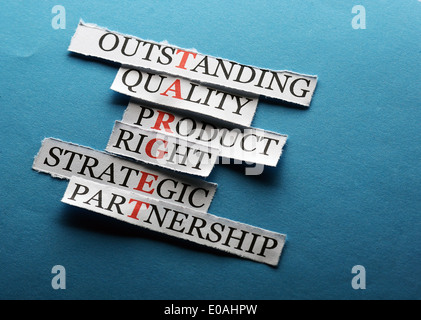 Target acronym in business concept, words on cut paper hard light Stock ...