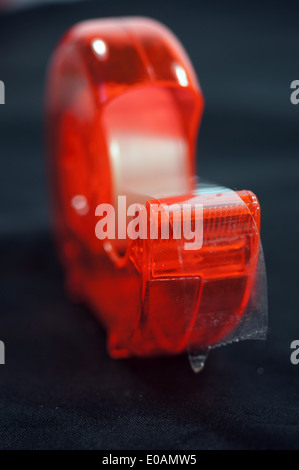 Red sellotape scotch Tape Roller isolated white background Stock Photo ...