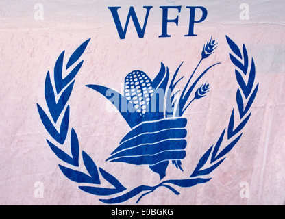 Logo of United Nations World Food Programme WFP with seat in Rome Stock ...