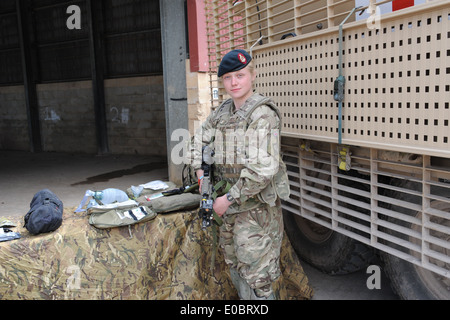 female medic in uniform Royal Army Medical Corp, training to go to ...