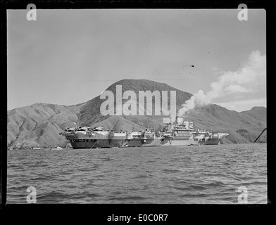 Aircraft Carrier HMS Indefatigable (R10), Portland, Dorset Stock Photo ...