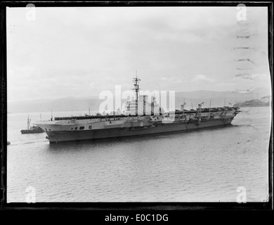 Aircraft Carrier HMS Indefatigable (R10), Portland, Dorset Stock Photo ...
