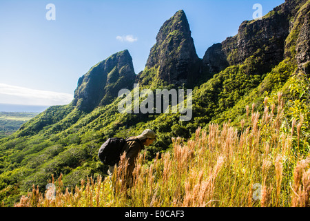 Kalalea Mountain in Anahola, Kaua'i, Hawai'i Stock Photo - Alamy
