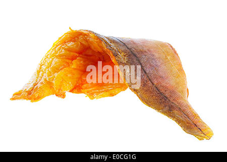 Close up details of haddock fish hanging to dry, Lofoten islands ...
