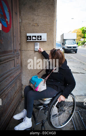 Intercom for disabled people Stock Photo - Alamy