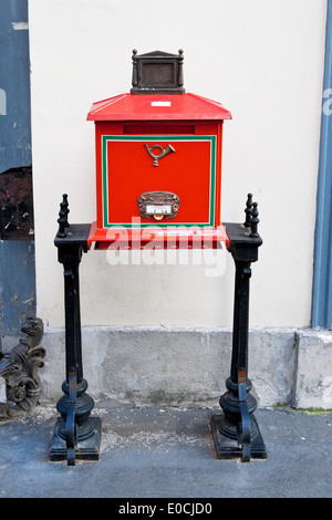 Mailbox of the Hungarian post in Budapest. Hungarian postal office ...