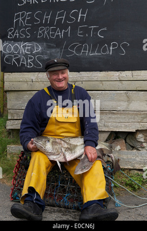 Cornwall, Fisherman, Fish Trader, Cod, Fish for Sale, Cornish Fisherman ...