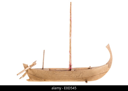 Ancient Egyptian model of a boat with mast, Middle Kingdom (1980-1700 ...