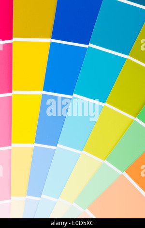Vector colour card with a small selection of colors Stock Photo - Alamy