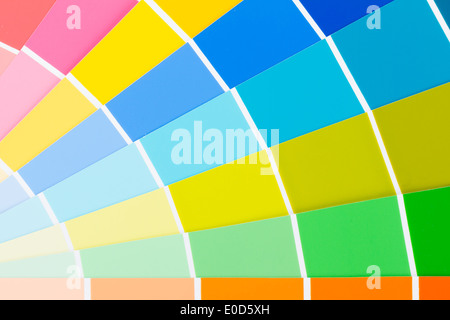 Vector colour card with a small selection of colors Stock Photo - Alamy